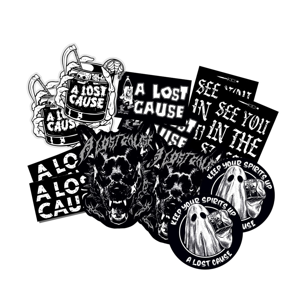 ALC Assorted Sticker Pack – A Lost Cause